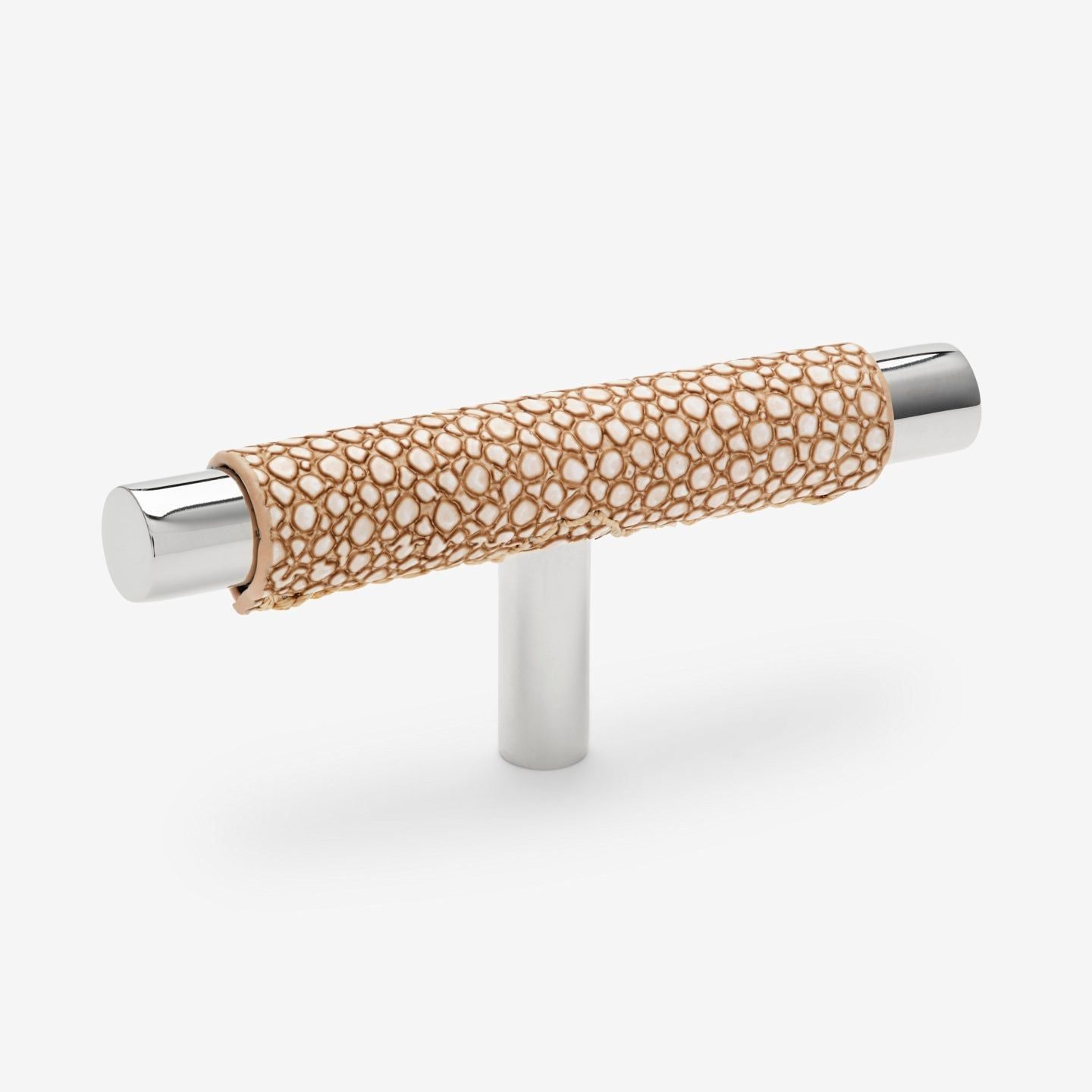 Chelsea T-bar håndtak - Krom med beige